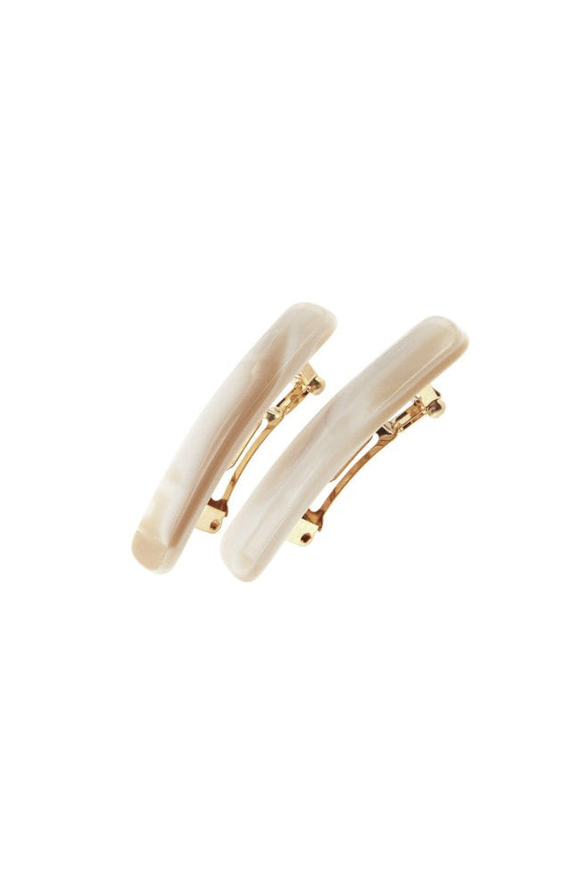 Mini Rectangle Barrette Pair - Classic — France Luxe