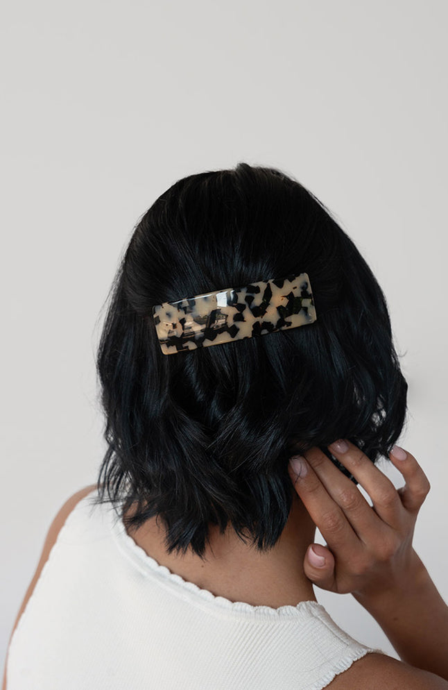 Large Rectangle Barrette - Classic — France Luxe