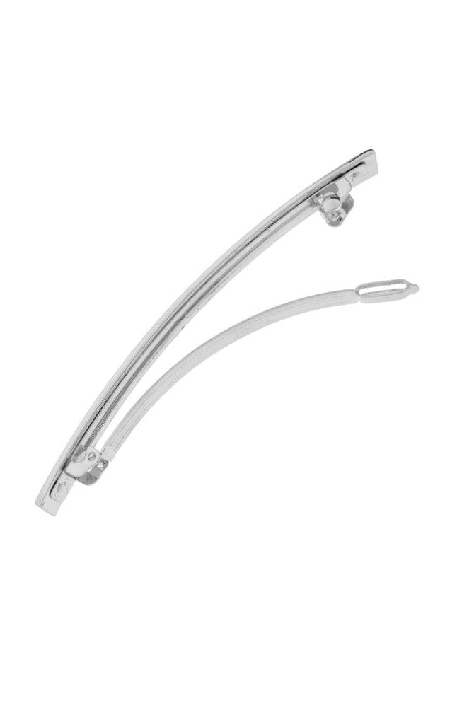 Brushed Metal Long and Skinny Barrette — France Luxe