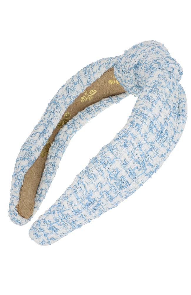 Wide headband for women, Matilda Headband, Blue weave | L. Erickson ...