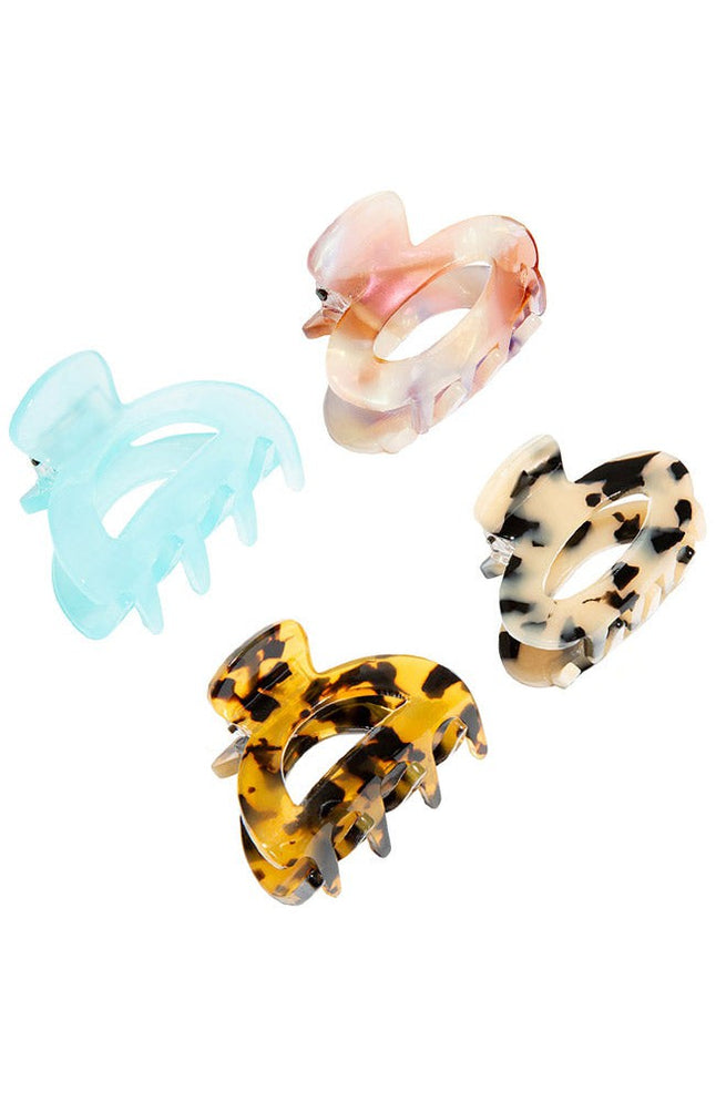 4 pack hair clips for women, Cutout Jaws, medium | L. Erickson — France ...
