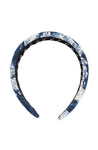 Delaney Wide Denim Headband, cottagecore style | L. Erickson — France Luxe