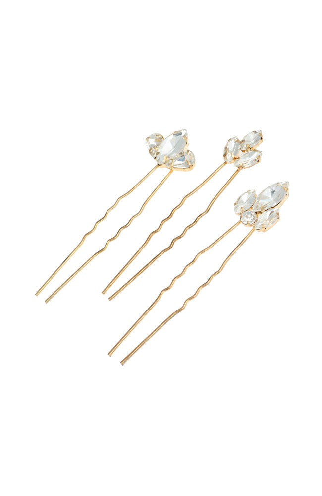 Crystal hair pins for women, Carmen Chignon 3-Pack | L. Erickson ...