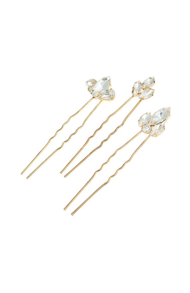 Crystal hair pins for women, Carmen Chignon 3-Pack | L. Erickson ...