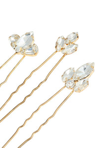 Crystal hair pins for women, Carmen Chignon 3-Pack | L. Erickson ...