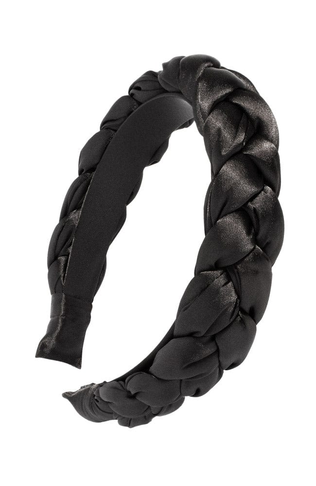 Celeste Braided Headband, Satin Polyseter | L. Erickson — France Luxe