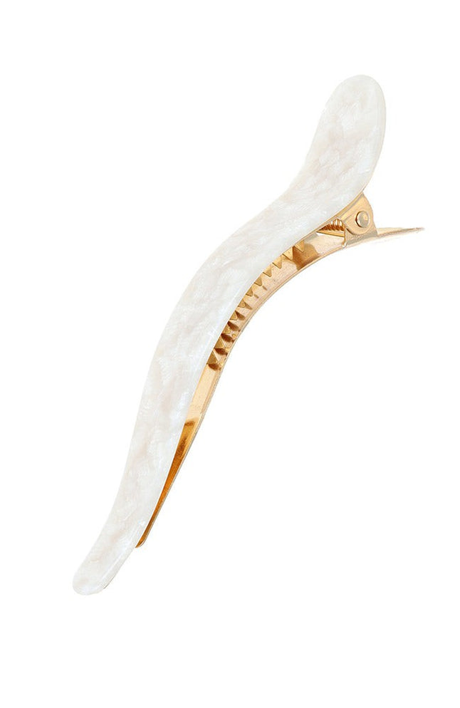 Clarina Pinch Clip, long acetate & metal hair clip | L. Erickson ...