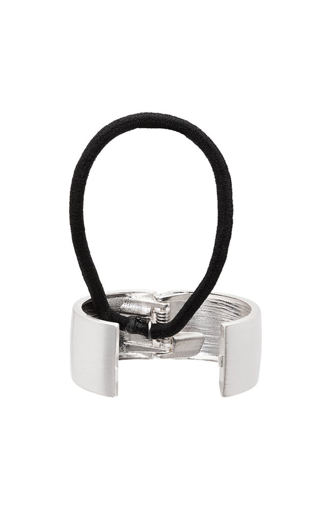 Brushed Metal Cuff Ponytail Holder — France Luxe