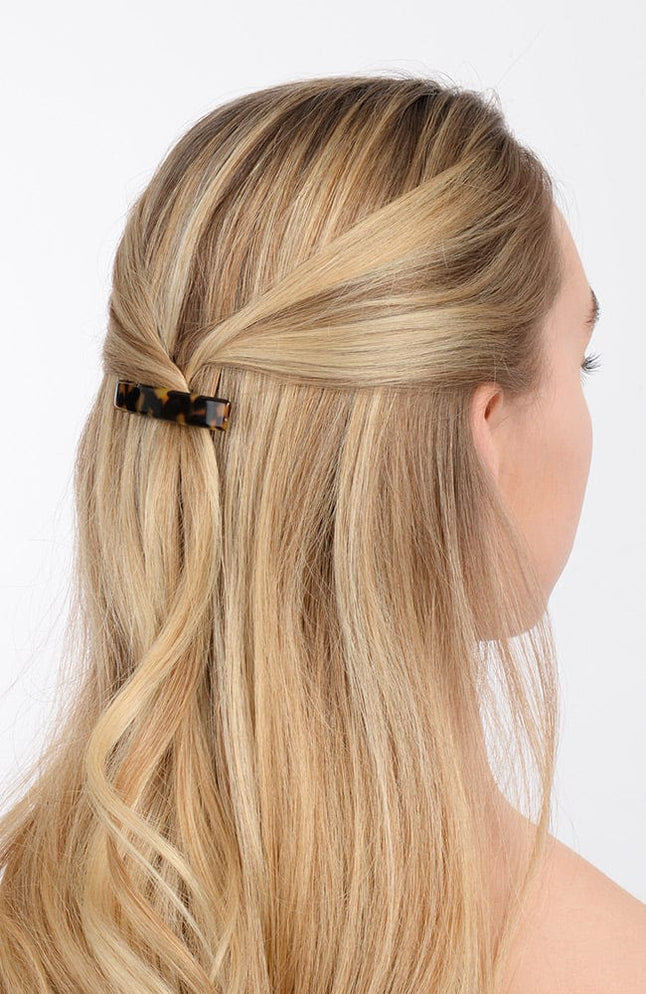 Small Luxury Rectangle Barrette - Classic — France Luxe