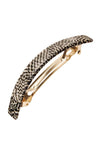 Narrow Rectangle Volume Barrette - Classic — France Luxe